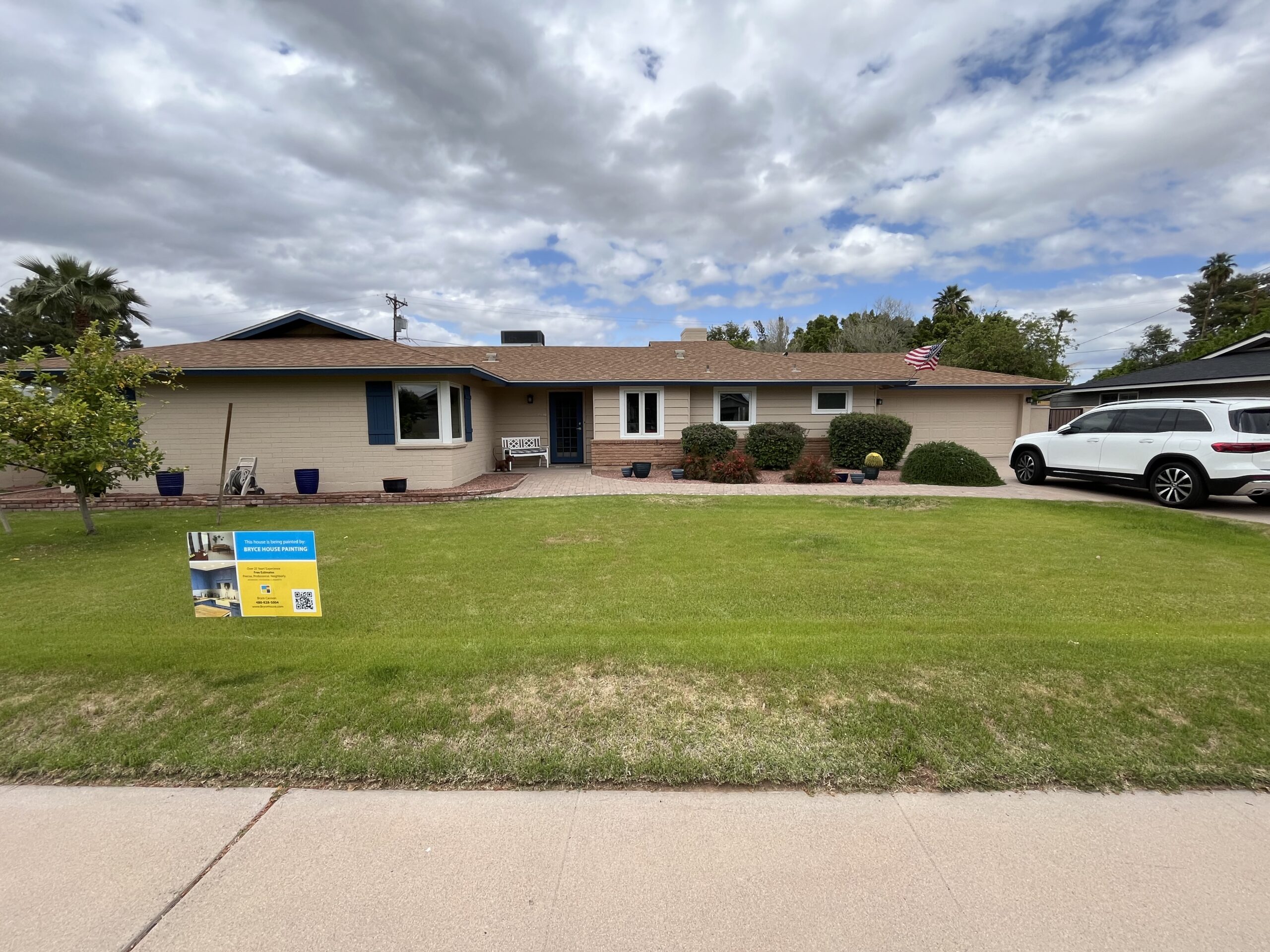 brick house painting - block house painting Bryce House Arcadia