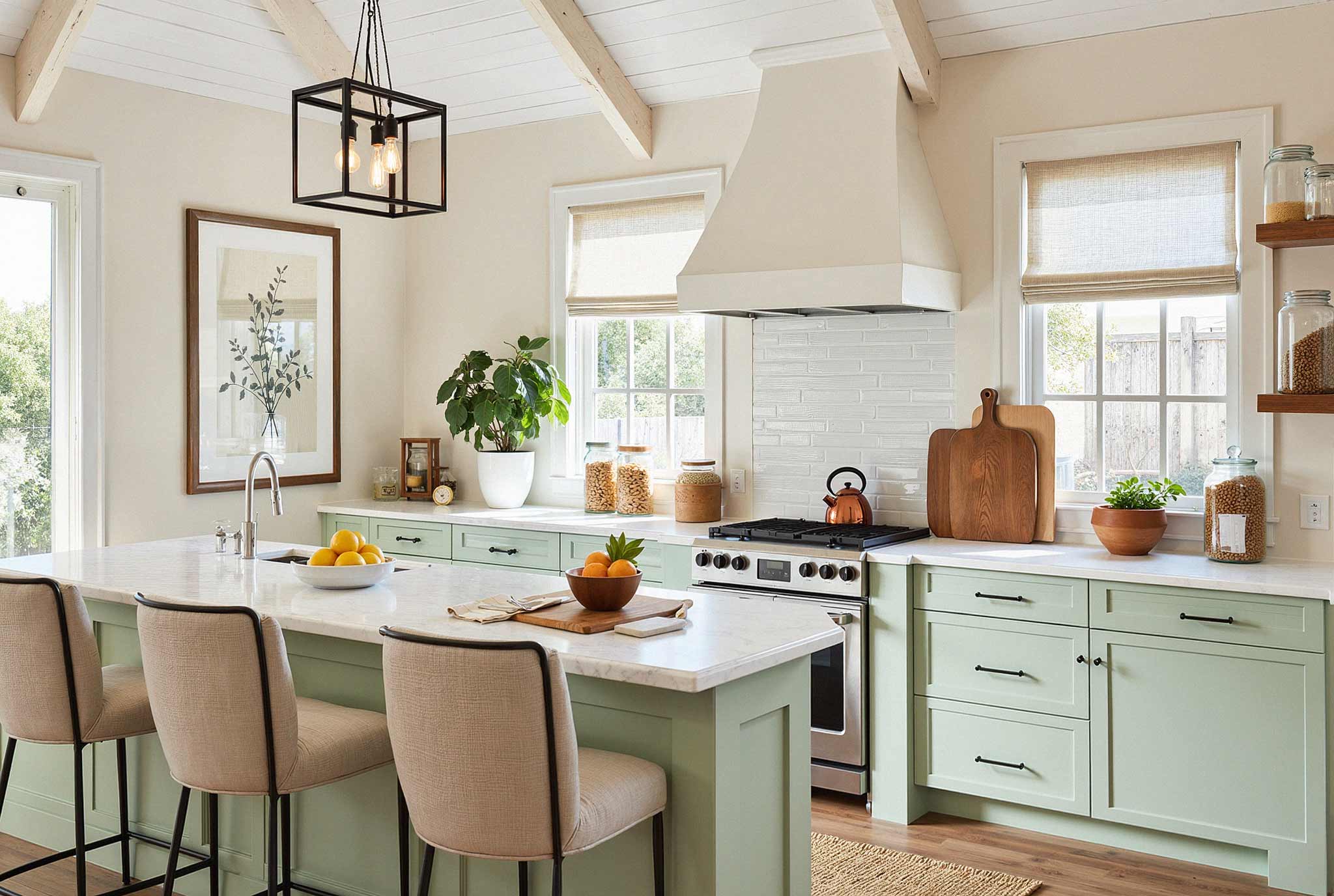 Kitchen Cabinet Painter Transforms Space Inspired by Nature - Bryce ...