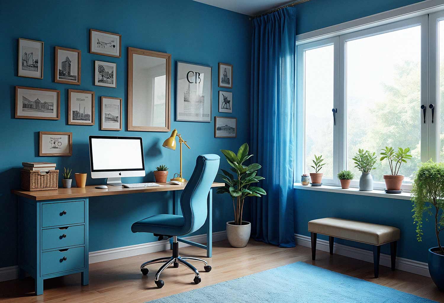 Home Office Color Schemes for Inspired Productivity - Bryce House Painting